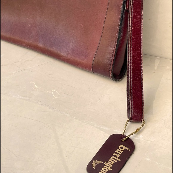 burlington | Bags | Clutch Leather Vintage Burlington Embossed | Poshmark